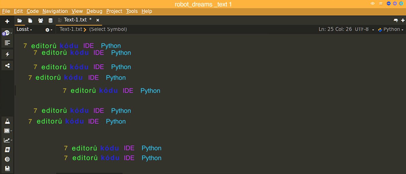 7 editorů kódu a IDE pro Python | robot_dreams Czech
